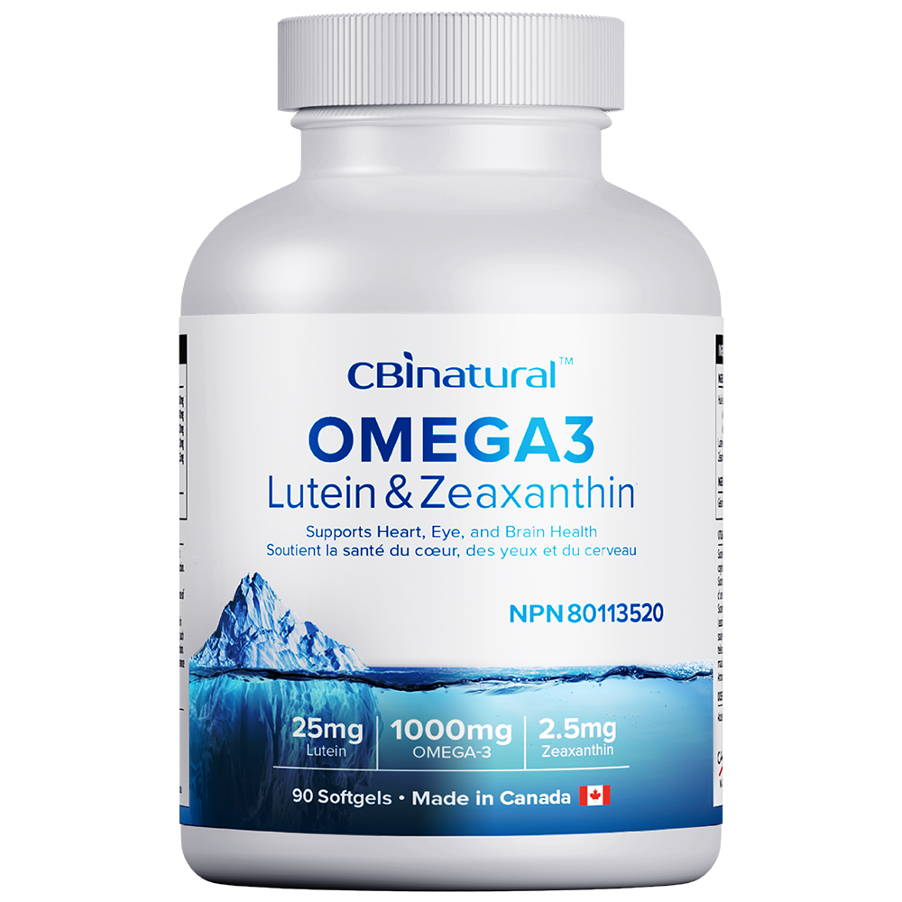 Triple Action Omega-3 1000mg & Lutein 25mg & Zeaxanthin 2.5 mg, 90 sof ...