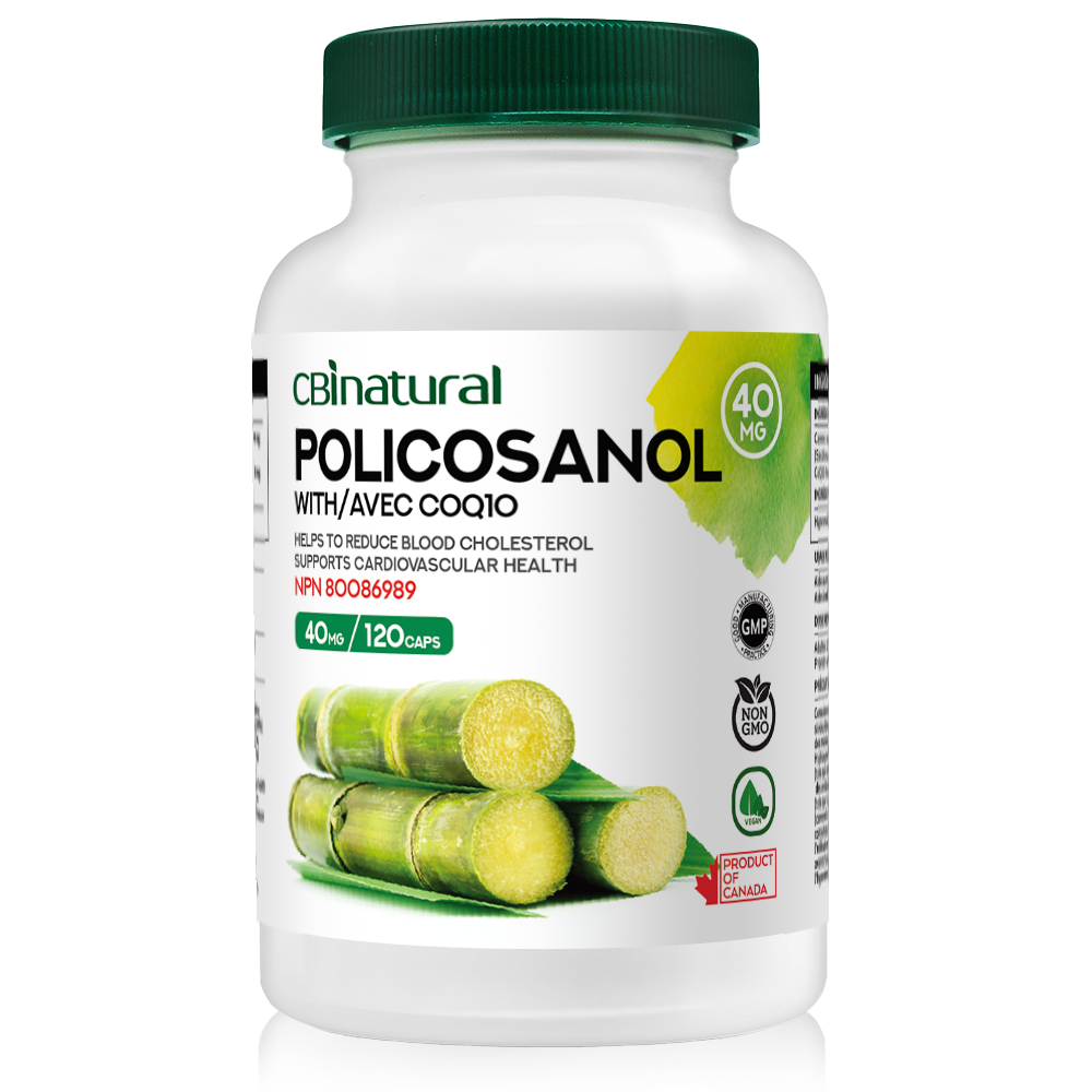 Policosanol 40mg with CoQ10 120caps – CBI Natural