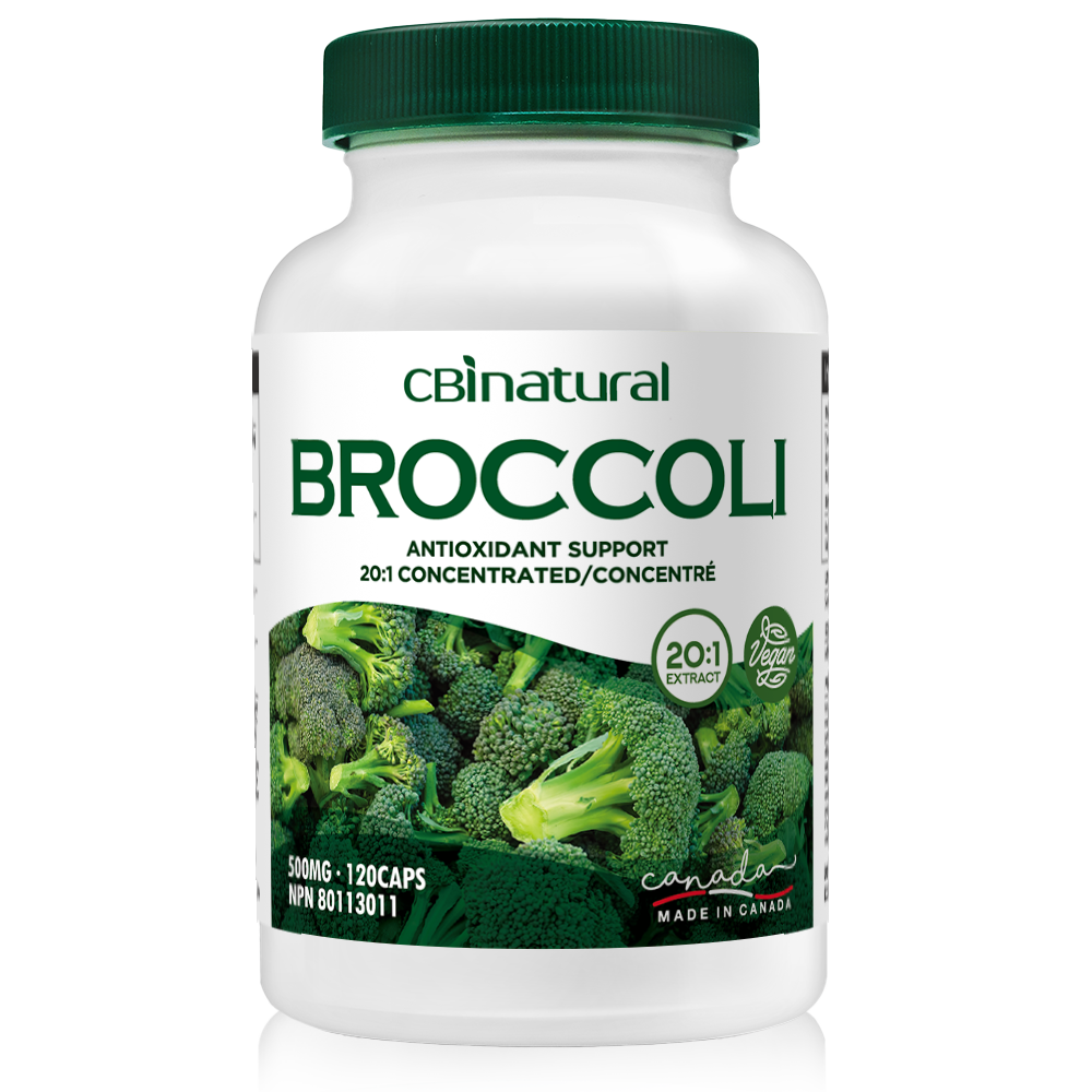 Broccoli 20:1 Extract, 10,000 mg Strength, 120 Vegan Capsules, 4-Month ...